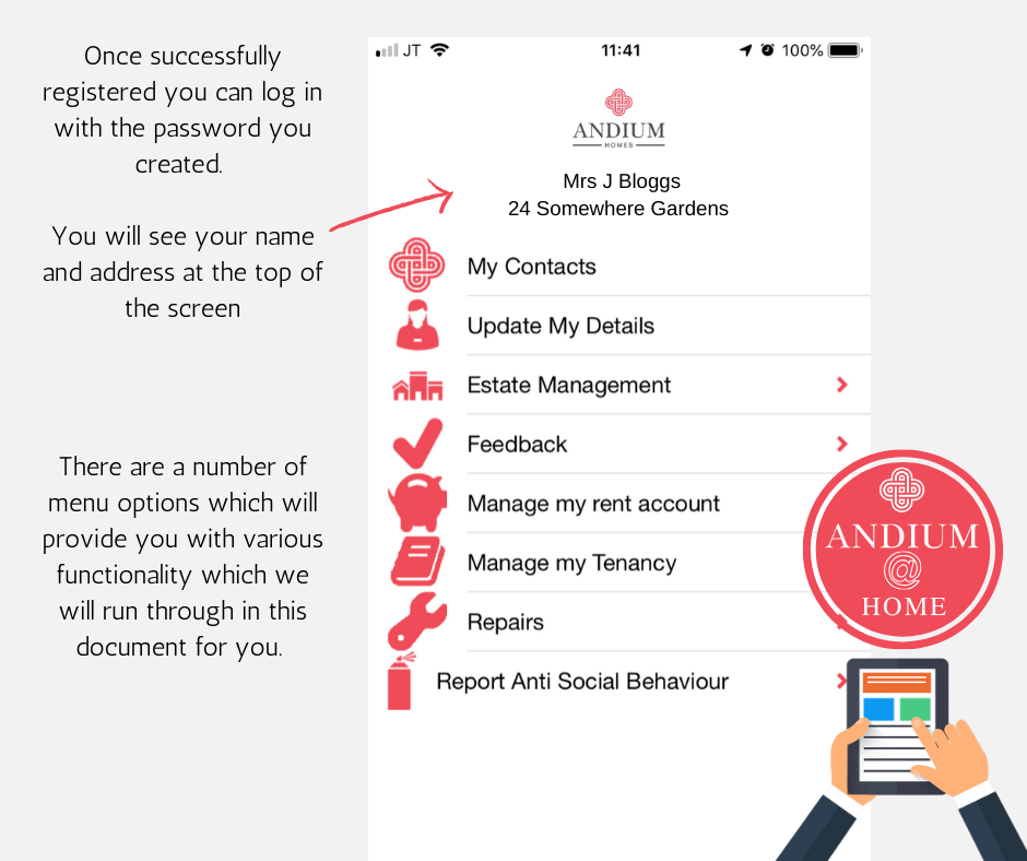Quick Reference Guide to Using Andium@Home app